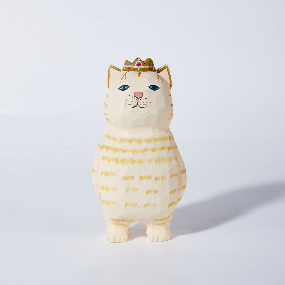 Soso Carved Wooden Cat – Mokuomo